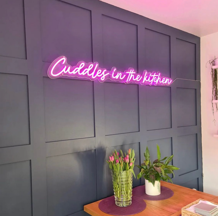 Cuddles in the Kitchen LED Neon Sign | Wildfire Neon
